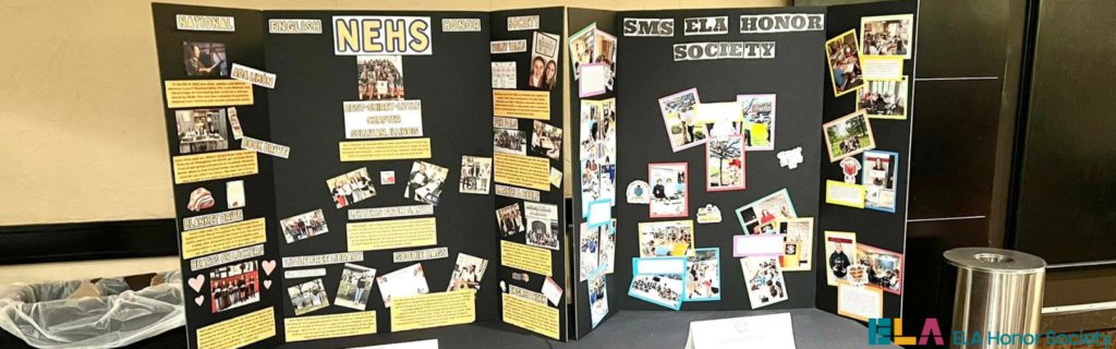 Sullivan Middle School Convention Table Display - ELA Honor Society